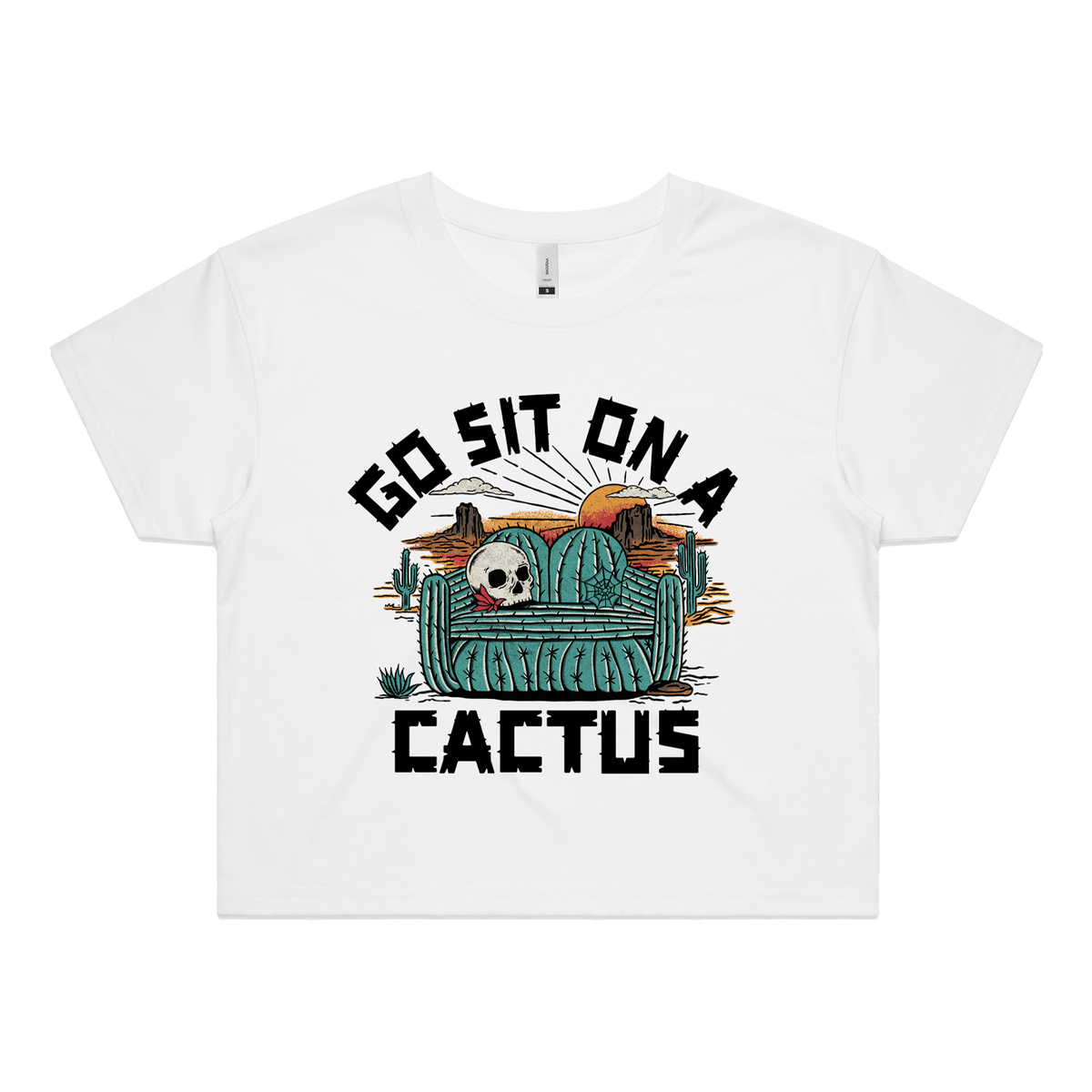 Rachael Fahim Go Sit Crop T Shirt Imprint Merch