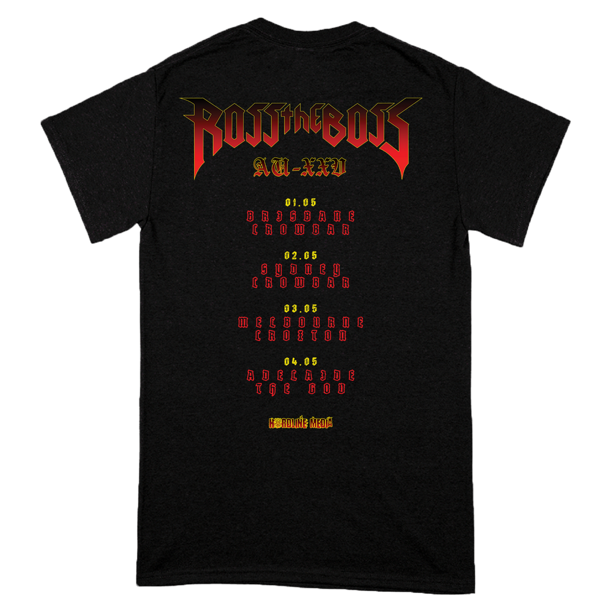 Ross The Boss "Sign Of The Hammer Aus Tour" T-Shirt – Imprint Merch