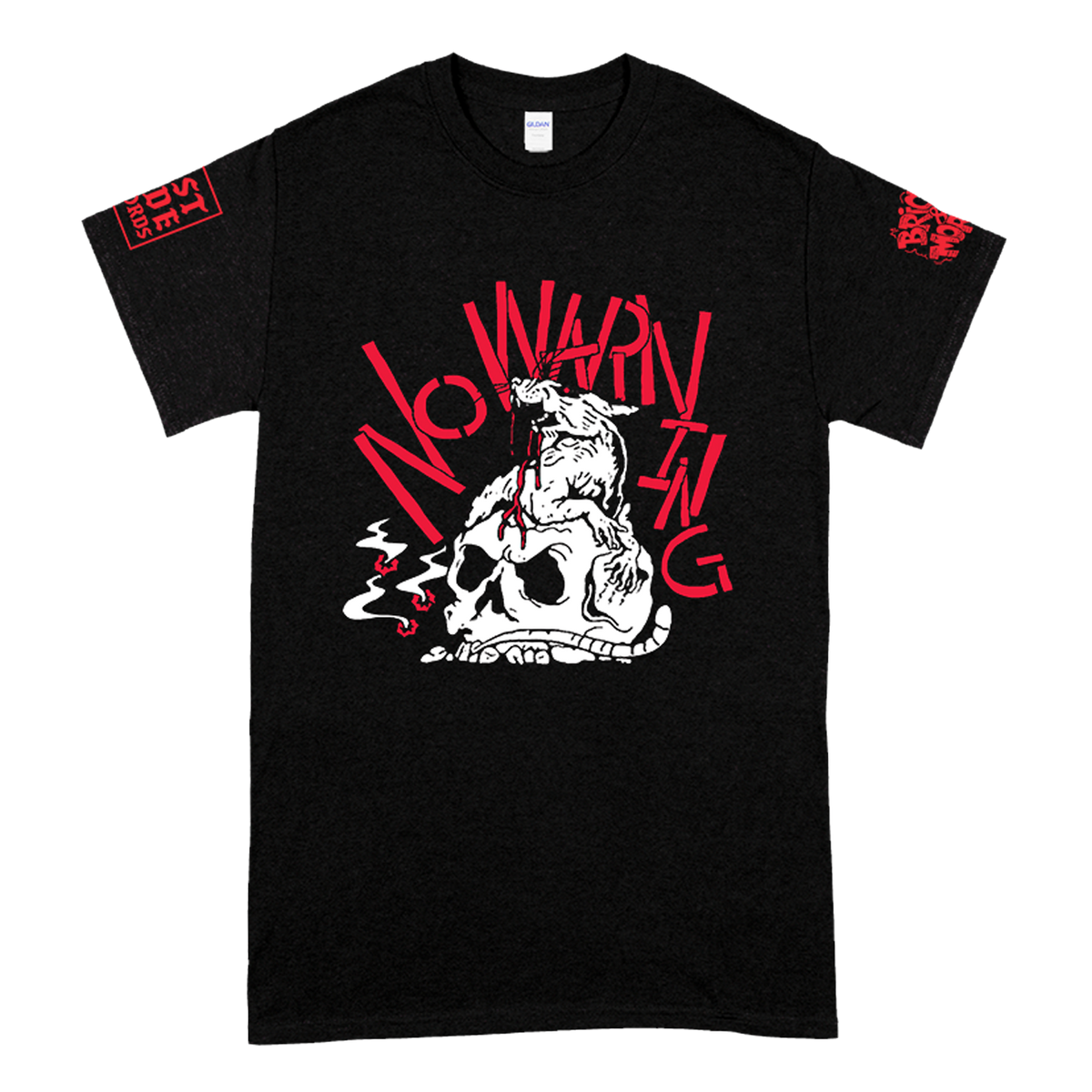 No Warning - "Rat Skull" T-Shirt (Black) – Imprint Merch
