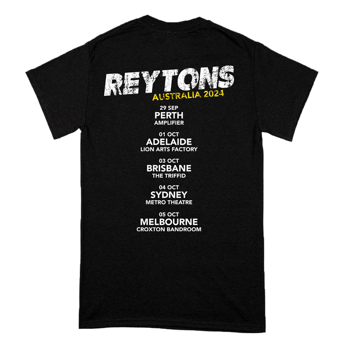 The Reytons "Tour 2024" T-Shirt – Imprint Merch