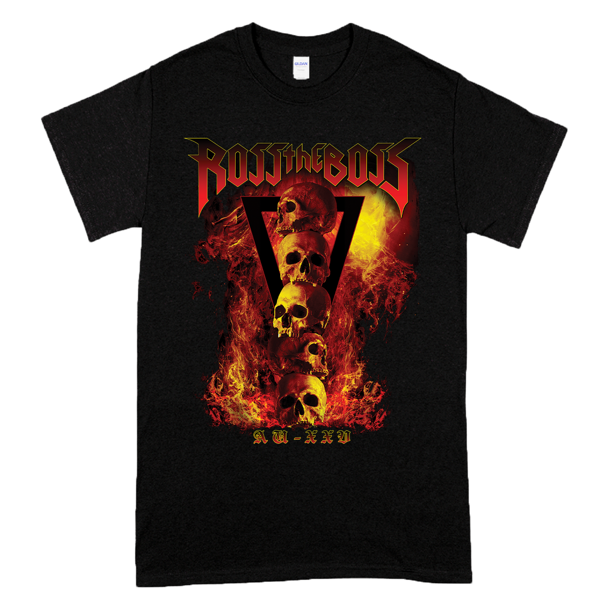 Ross The Boss "Skull Flame" T-Shirt – Imprint Merch