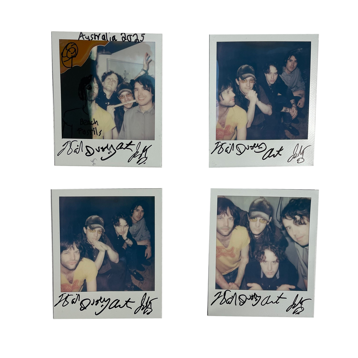 Beach Fossils "Beach Fossils" Signed Polaroid – Imprint Merch