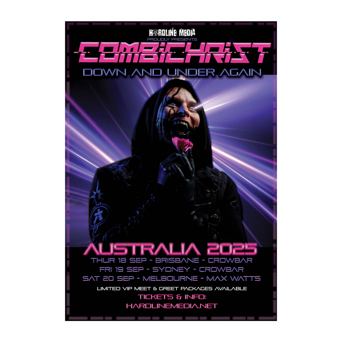 Combichrist - "Down And Under Again" Tour Poster – Imprint Merch